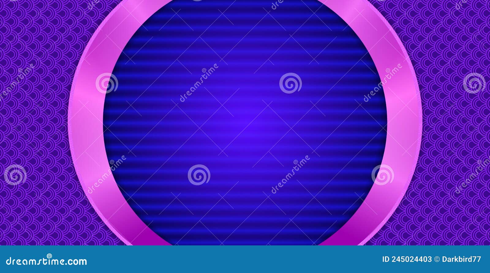 Abstract Vector Pattern Blue Background Illustration with Pink Round ...