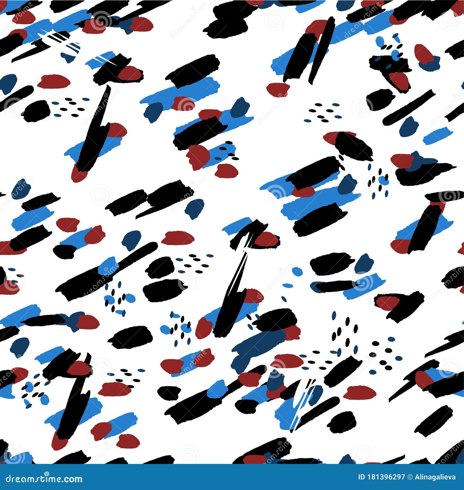 Abstract Vector Pattern with Paint Splash on White Background Stock ...