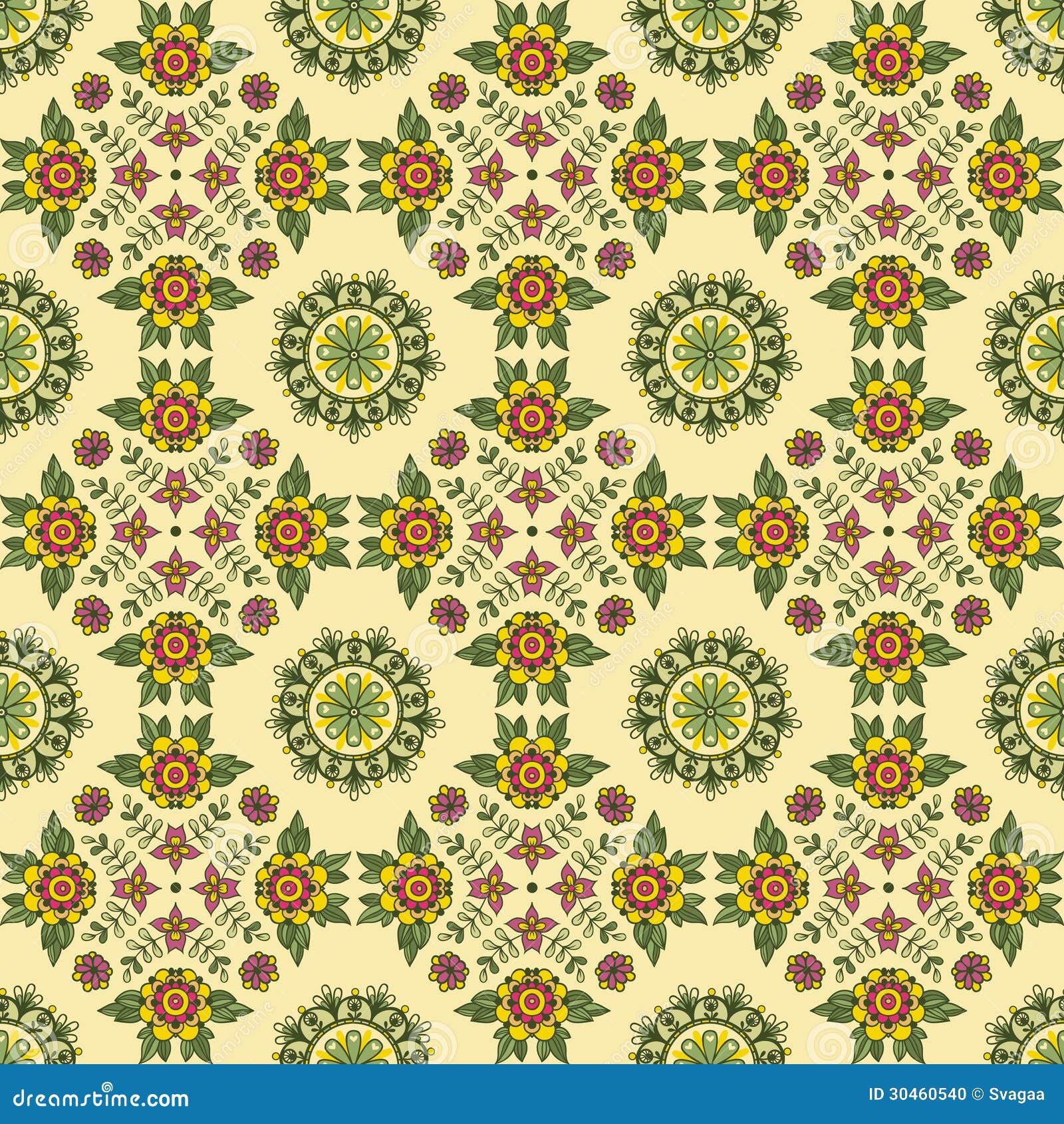 Abstract Vector Pattern in Vintage Style. Stock Vector - Illustration ...