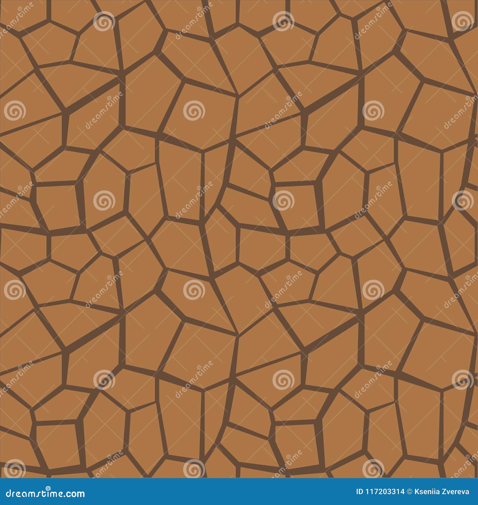 Abstract Vector Polygon Seamless Pattern with Desert Stock Vector ...