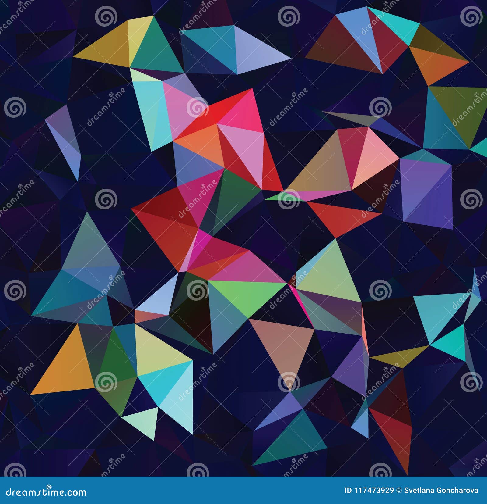 Abstract Vector Polygonal Background. Low Poly Triangular Pattern. the ...