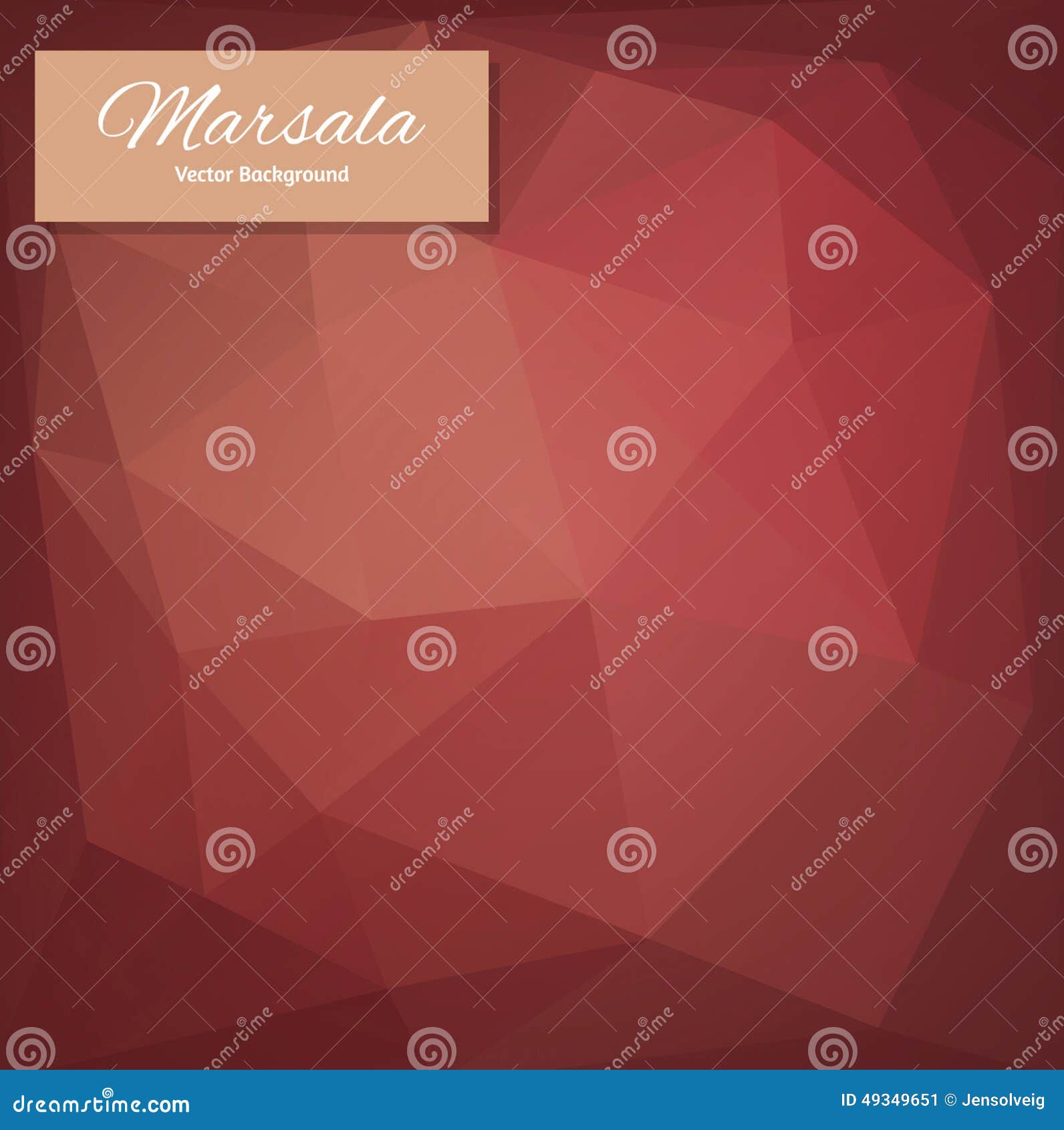 Abstract Vector Polygonal Background. Marsala Stock Vector ...