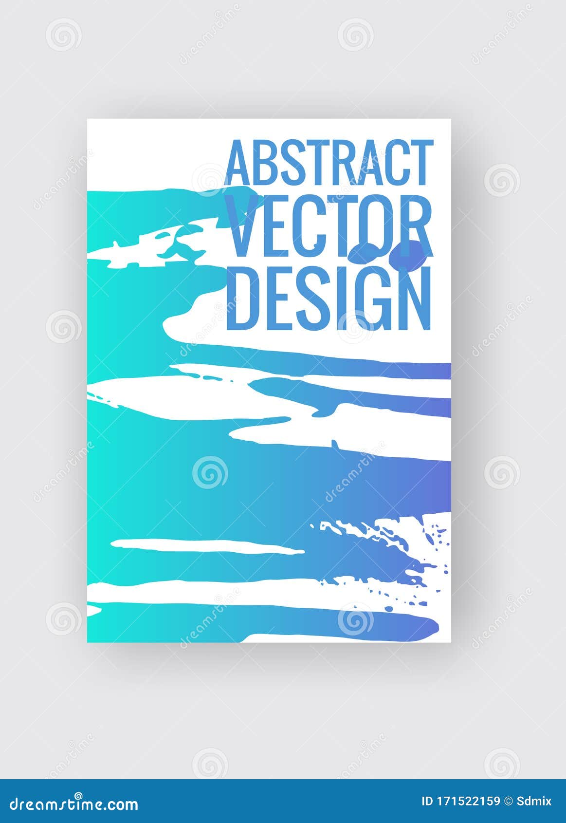 Abstract Vector Poster Templates. Colorful Threads Composition Stock ...