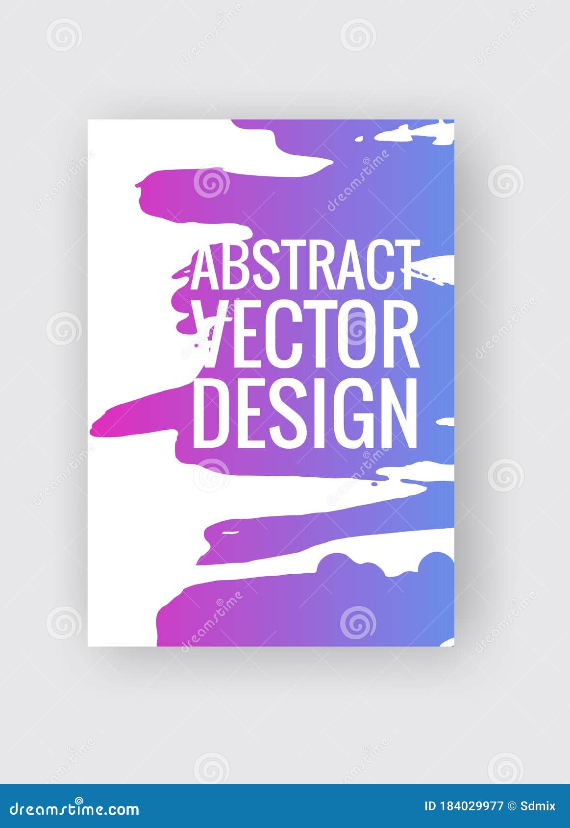 Abstract Vector Poster Templates. Colorful Threads Composition Stock ...