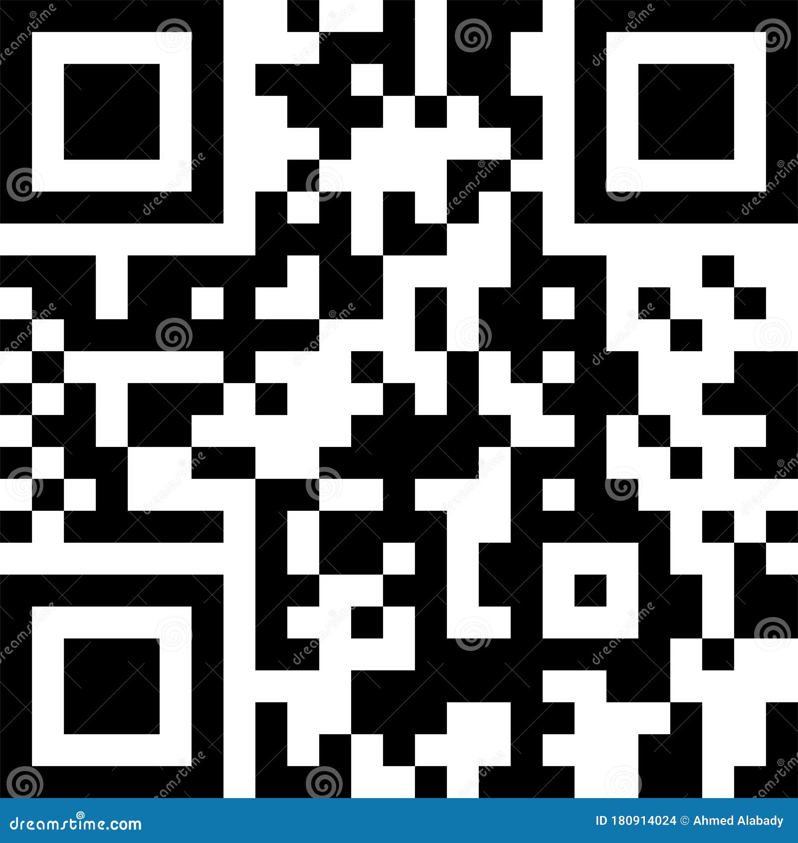 Abstract Vector Qr Code Design for Id Scanning Digital Technology Stock ...