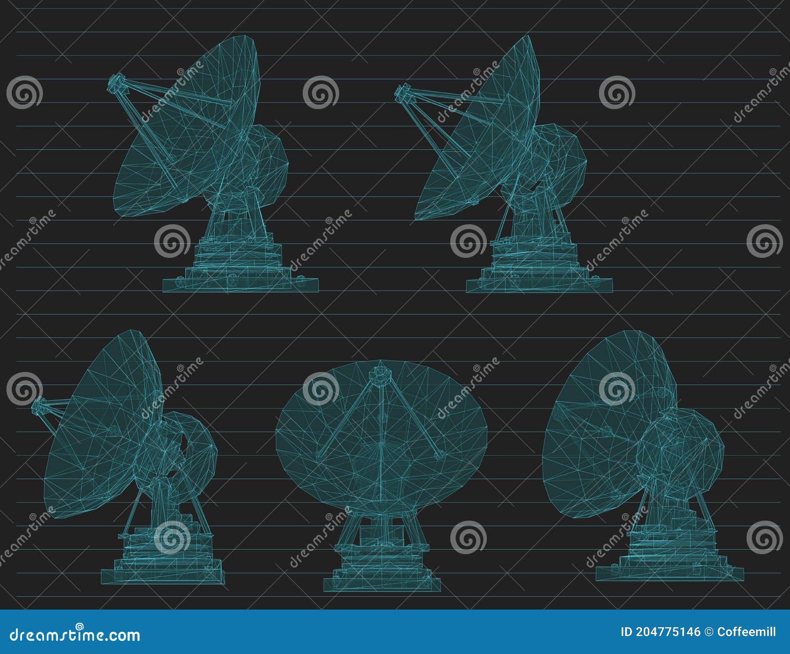 Abstract Vector. Radio Antenna Stock Vector - Illustration of ...