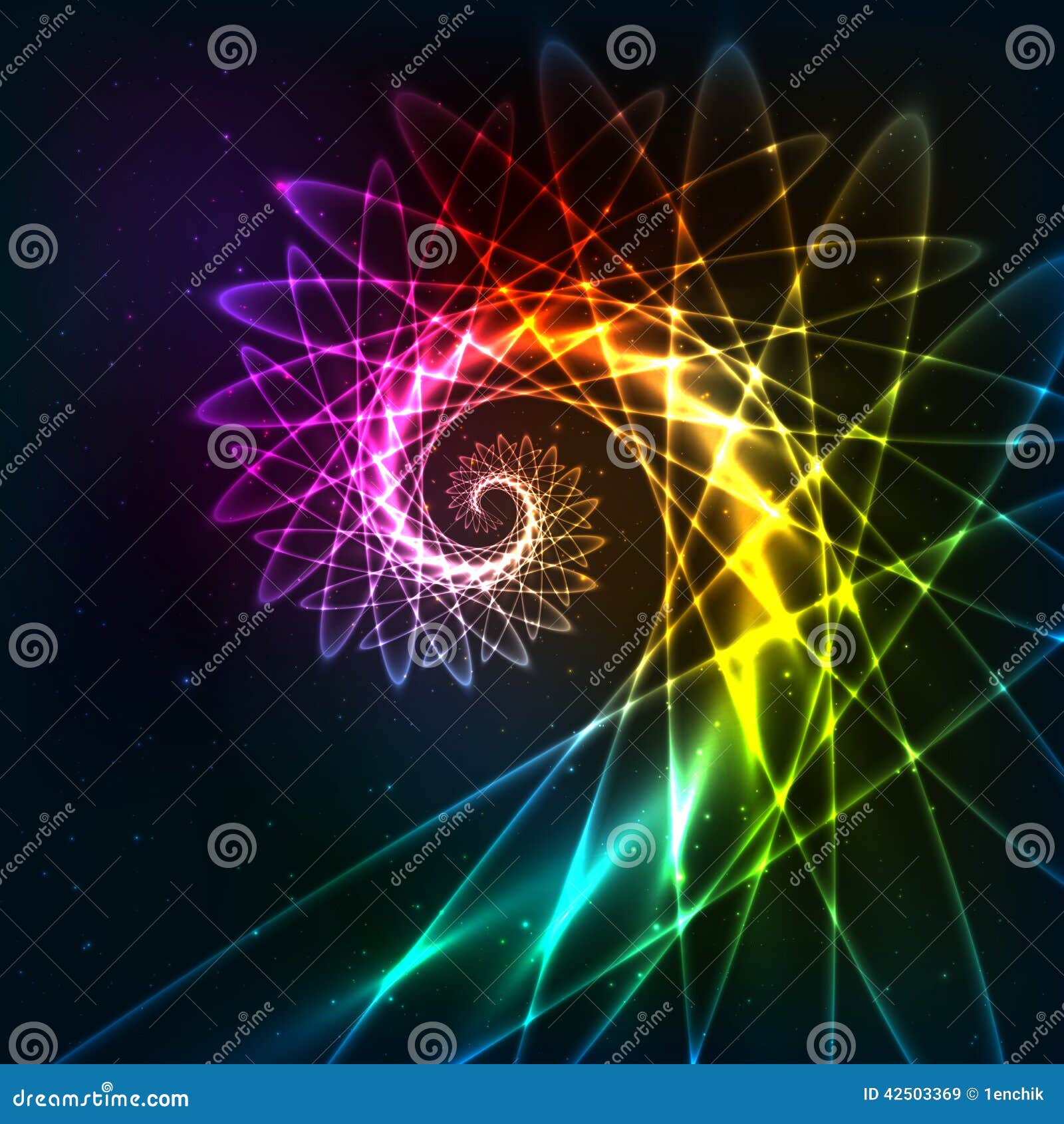 Rainbow Fractal Levendig 3d Fractal Patronen In Betoverend 4k