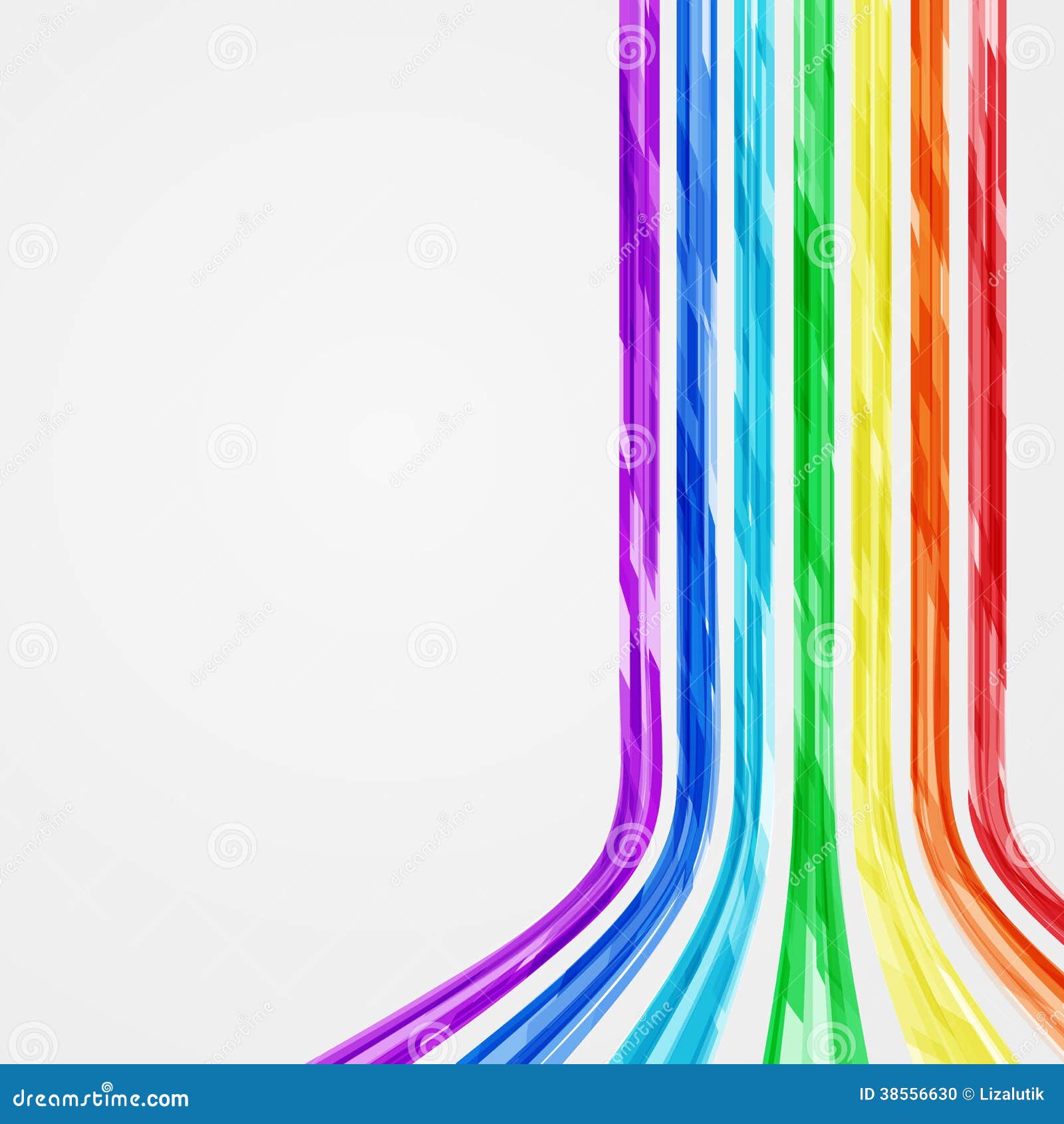 Abstract Vector Rainbow Lines Background. Stock Vector - Illustration ...