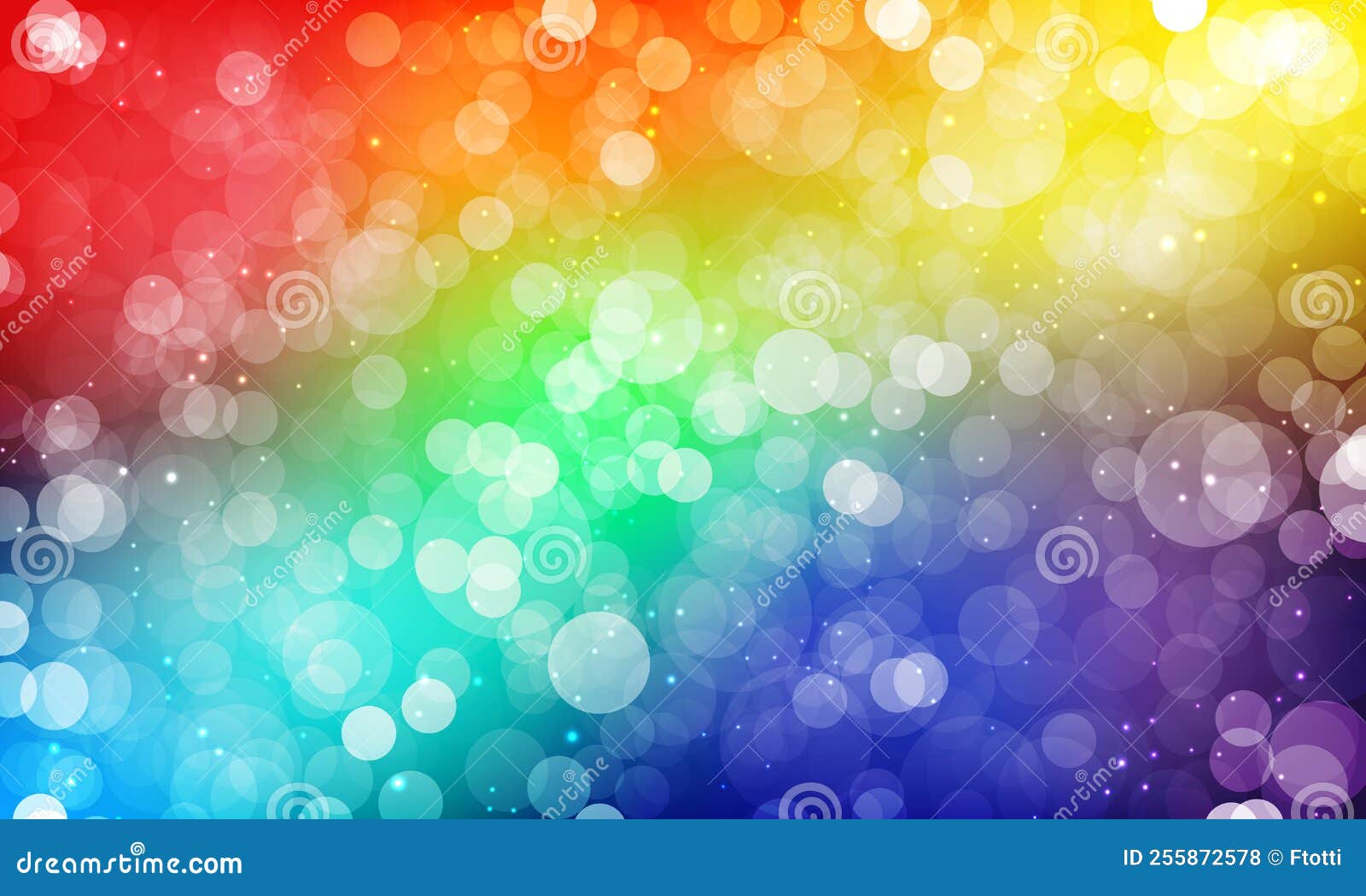 Abstract Vector Rainbow Wallpaper with Bokeh. Stock Vector ...
