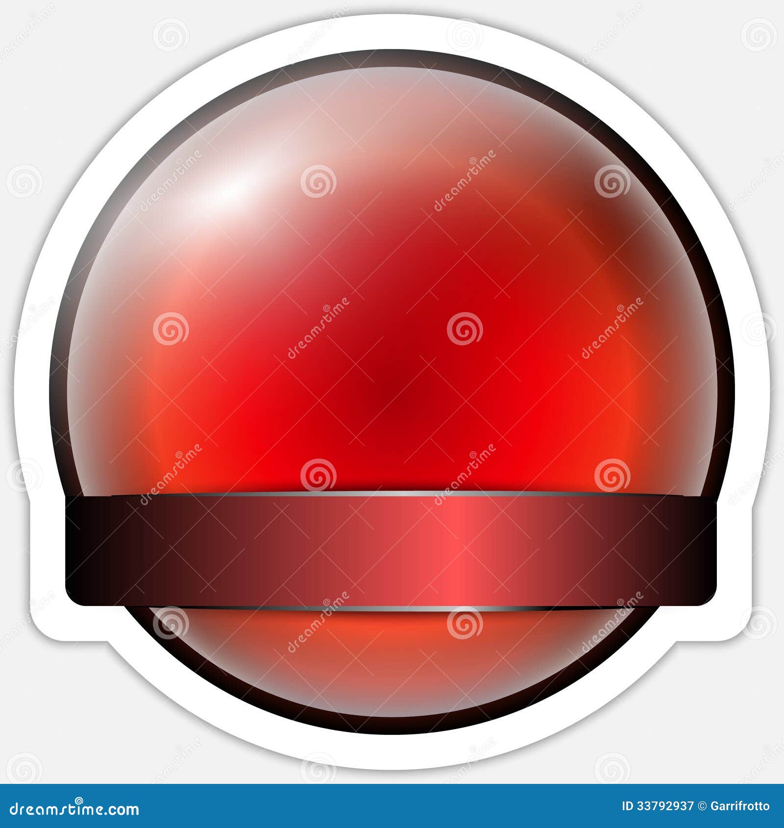 Abstract vector red icon stock vector. Illustration of plastic - 33792937