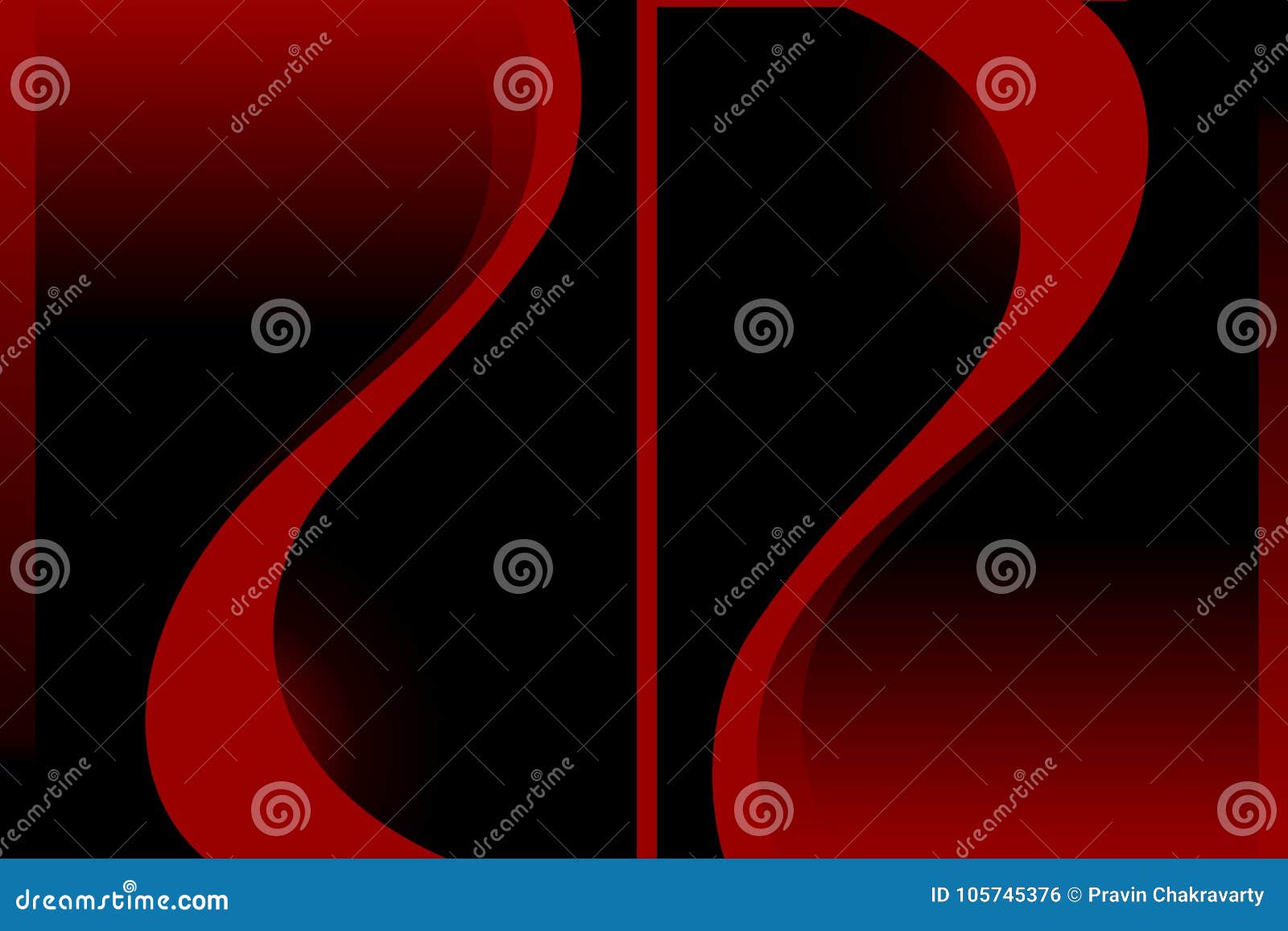 Abstract Vector Red Wavy Shaded Background with State Line, Stock ...