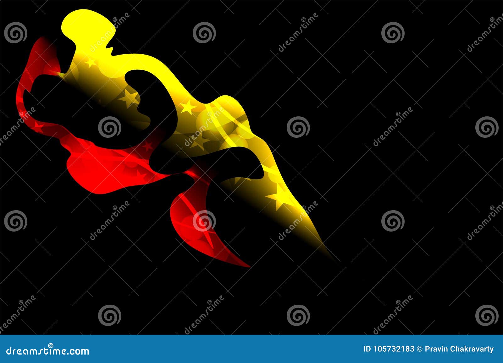 Abstract Vector Red and Yellow Shaded Background with Lighting Effect ...