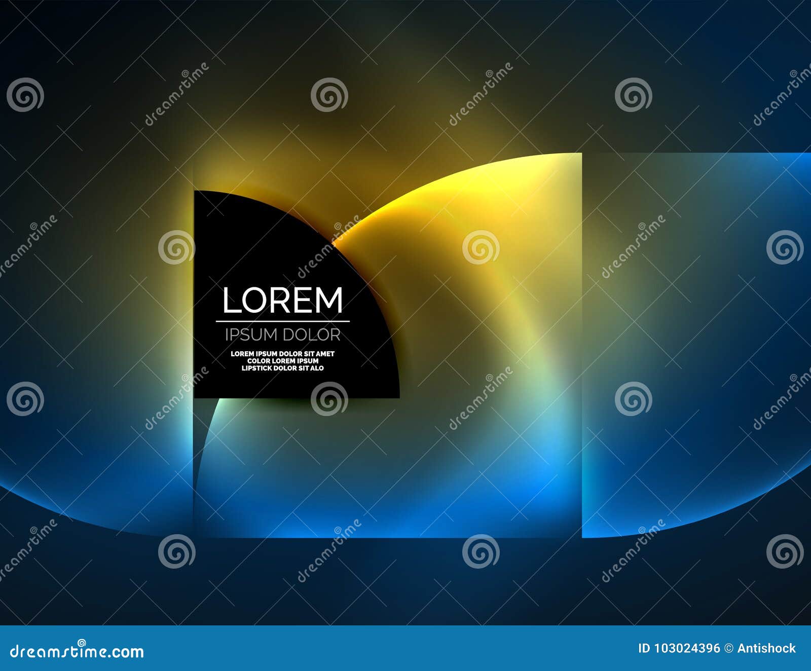Abstract Vector Round Banner Stock Vector - Illustration of background ...