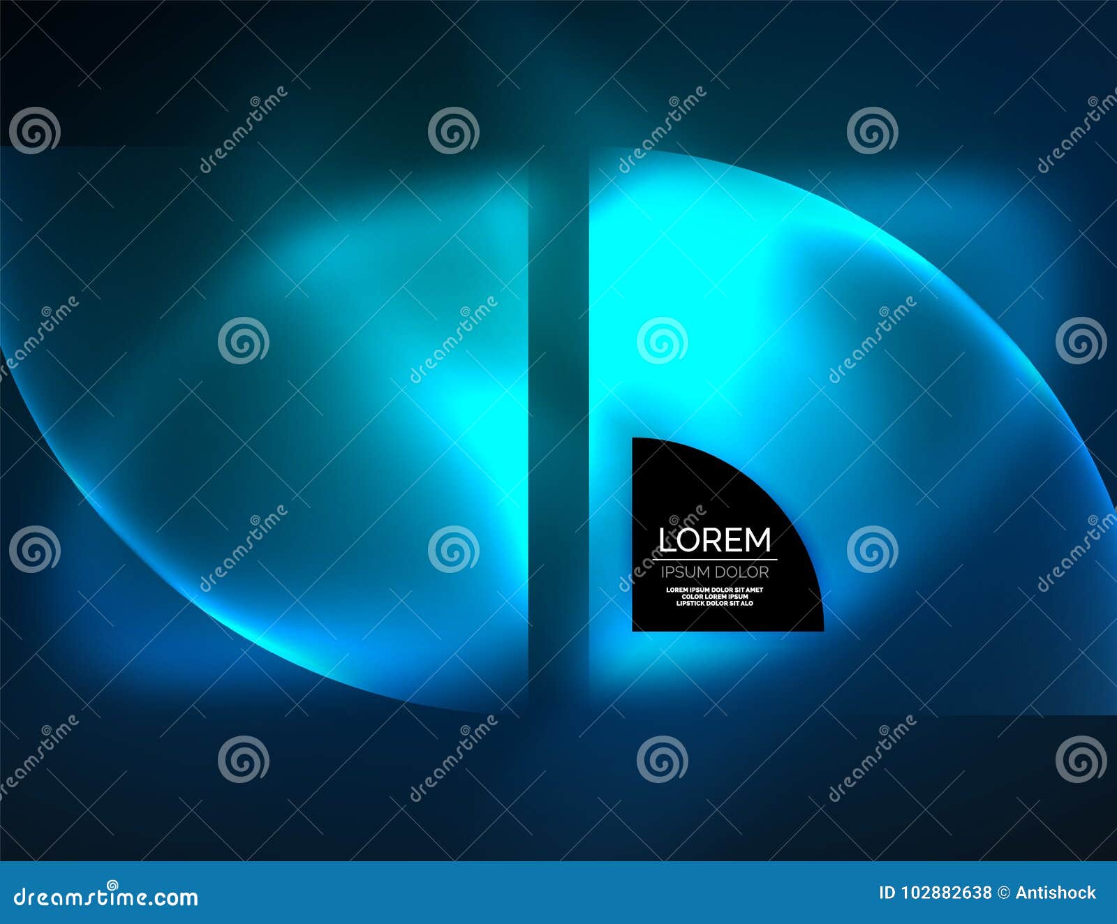 Abstract Vector Round Banner Stock Vector - Illustration of border ...