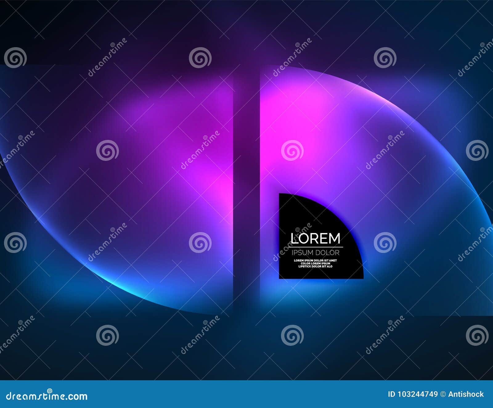 Abstract Vector Round Banner Stock Vector - Illustration of business ...