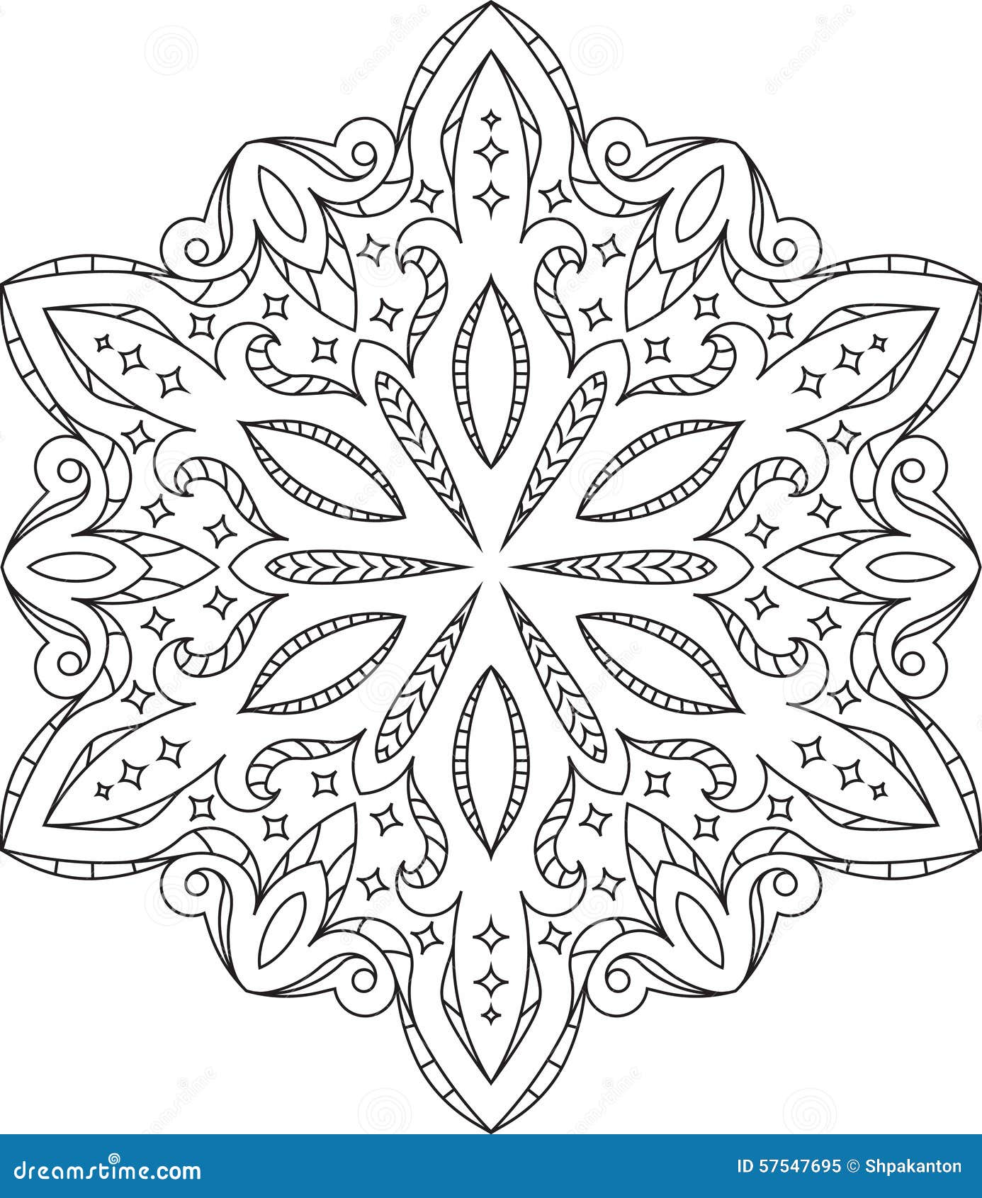 Abstract Vector Round Lace Design - Mandala, Decorative Element Stock ...