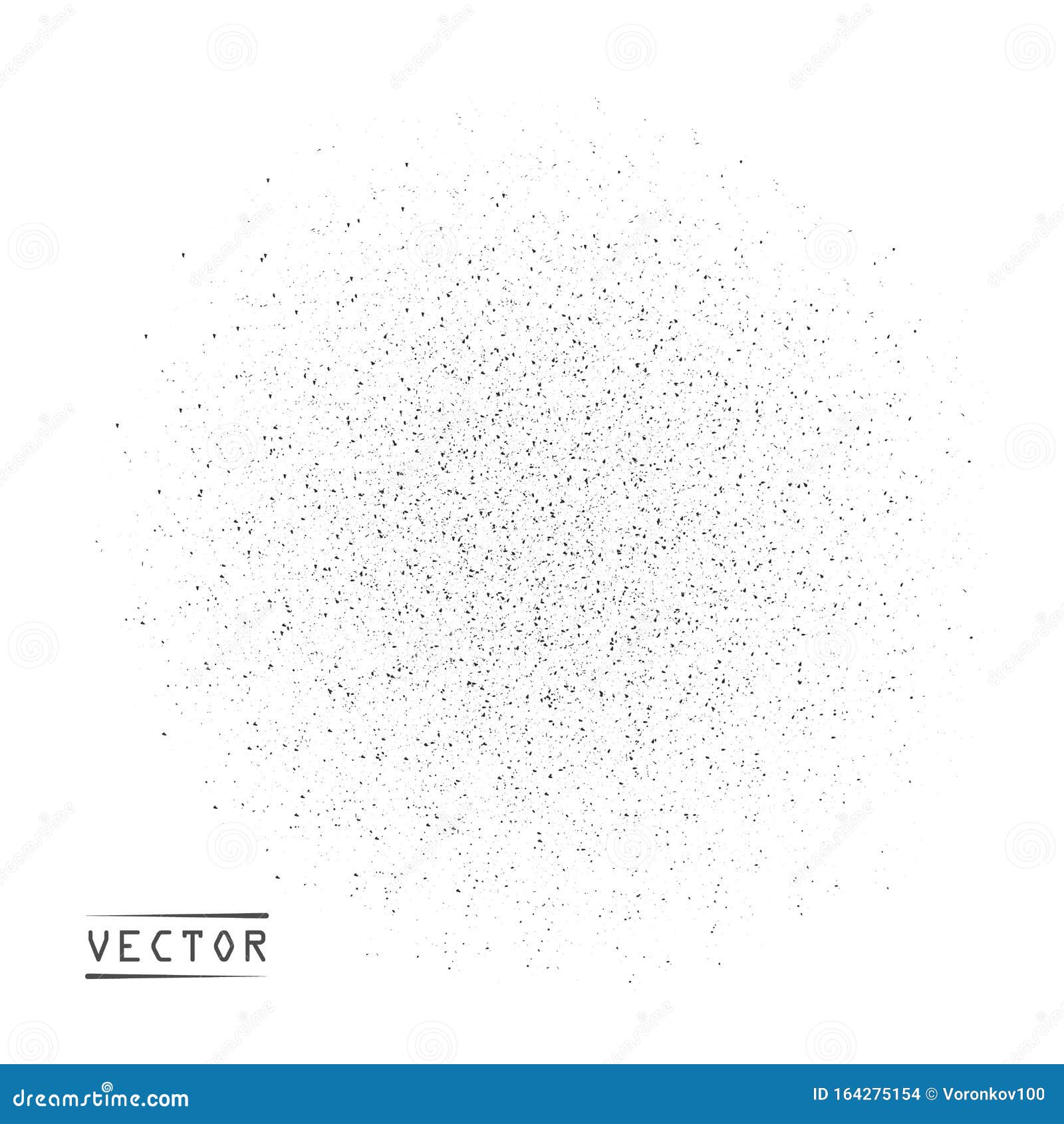Abstract Vector Round Particles Grains of Sand Gradient Noise. Grunge ...