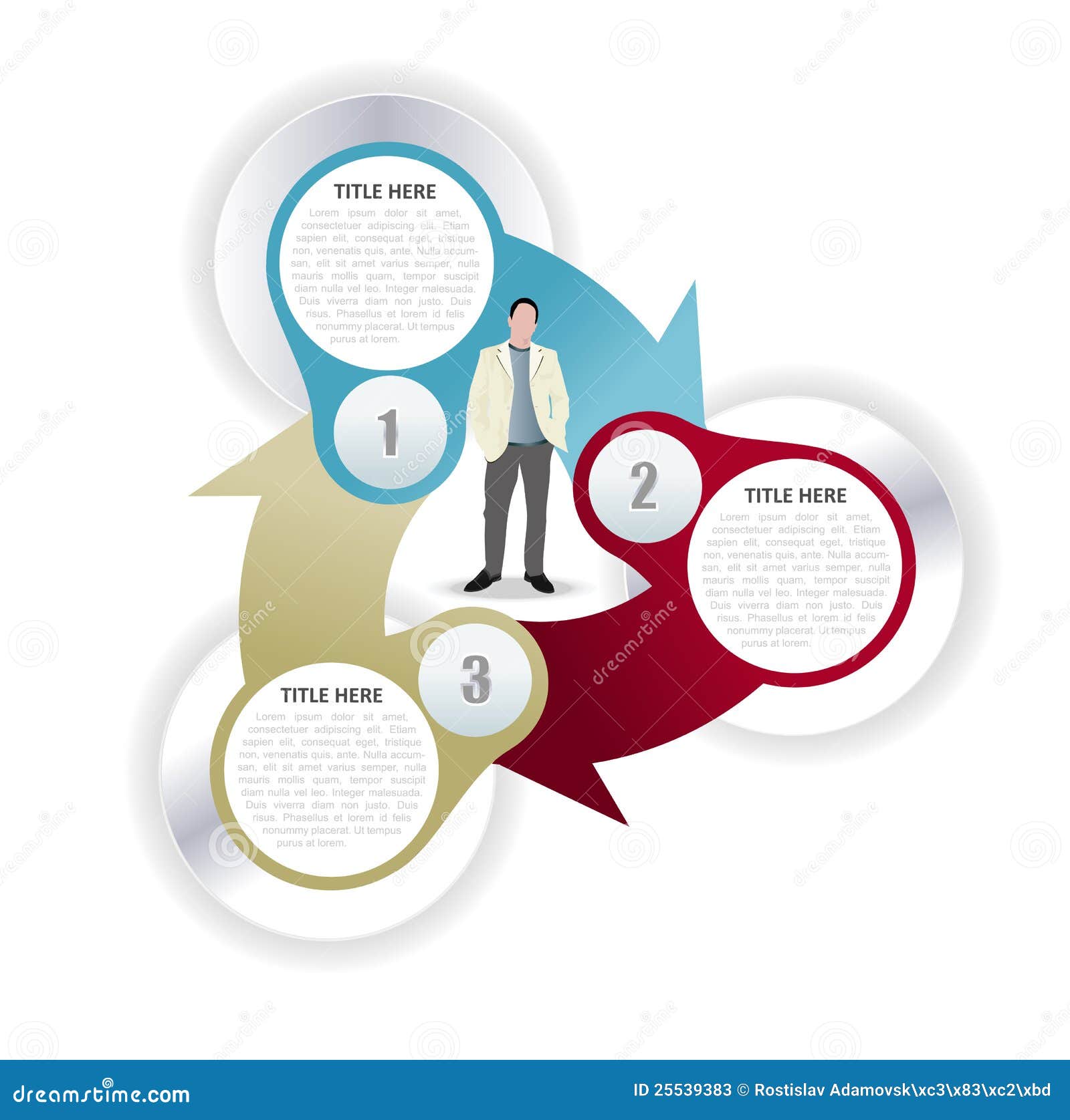Abstract Vector Scheme with Manager Stock Vector - Illustration of ...