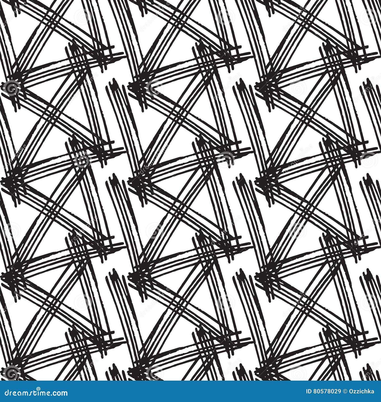 Abstract Vector Seamless Background. Background with Hand Drawn Strokes ...