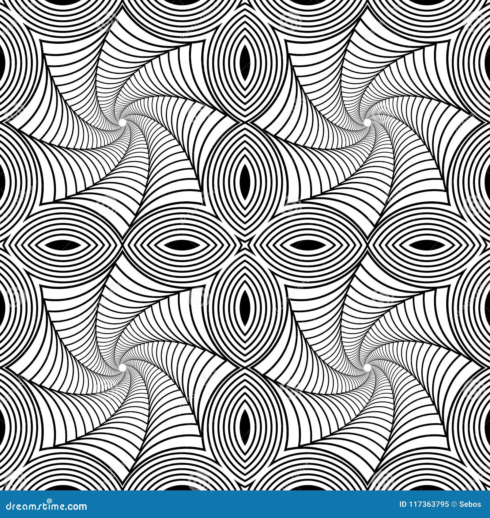 Abstract Vector Seamless Moire Pattern with Cubic Lattice Lines ... Abstract Vector Seamless Moire Pattern with Cubic Lattice Lines ...