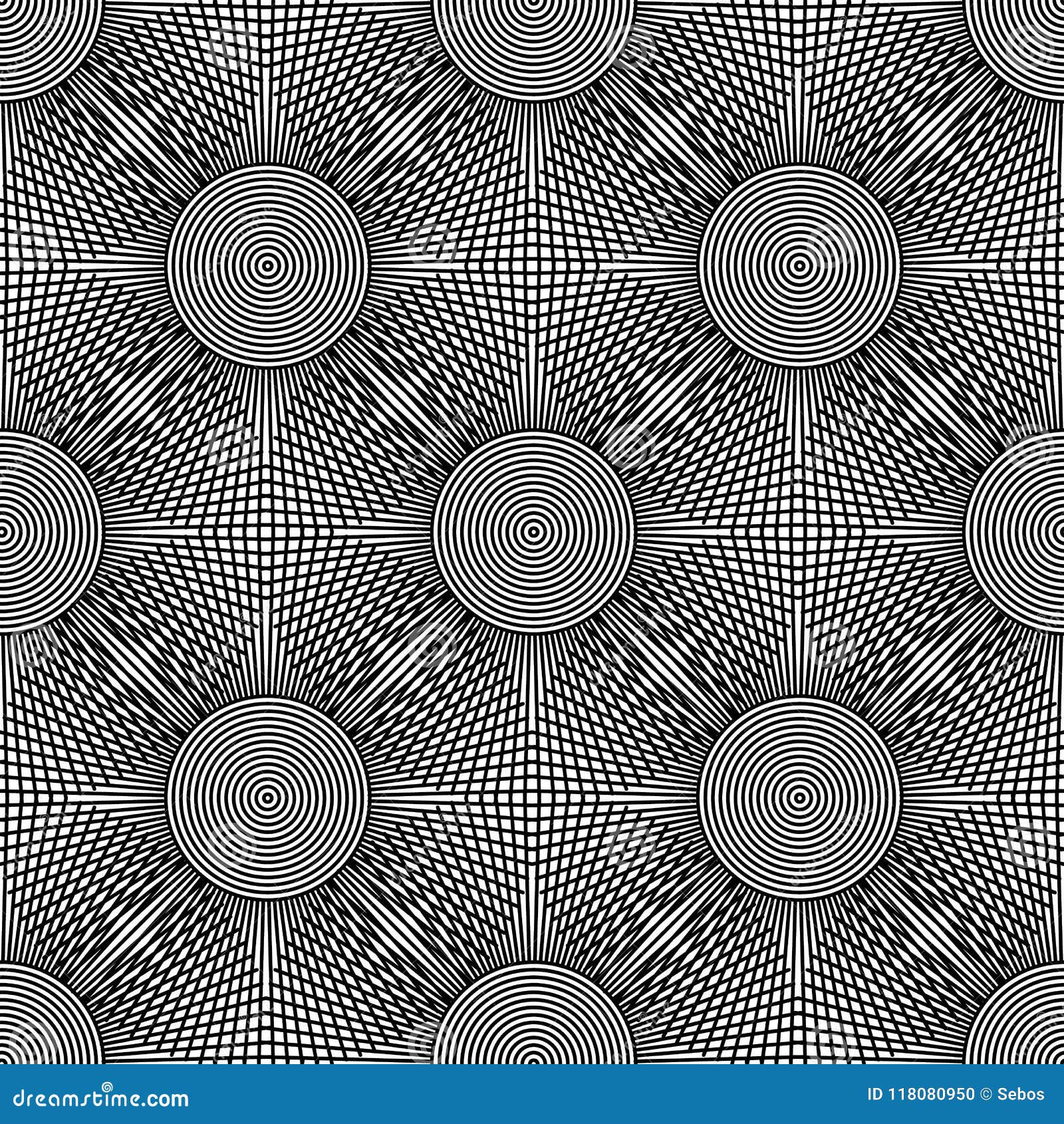 Abstract Vector Seamless Moire Pattern with Cubic Lattice Lines ...