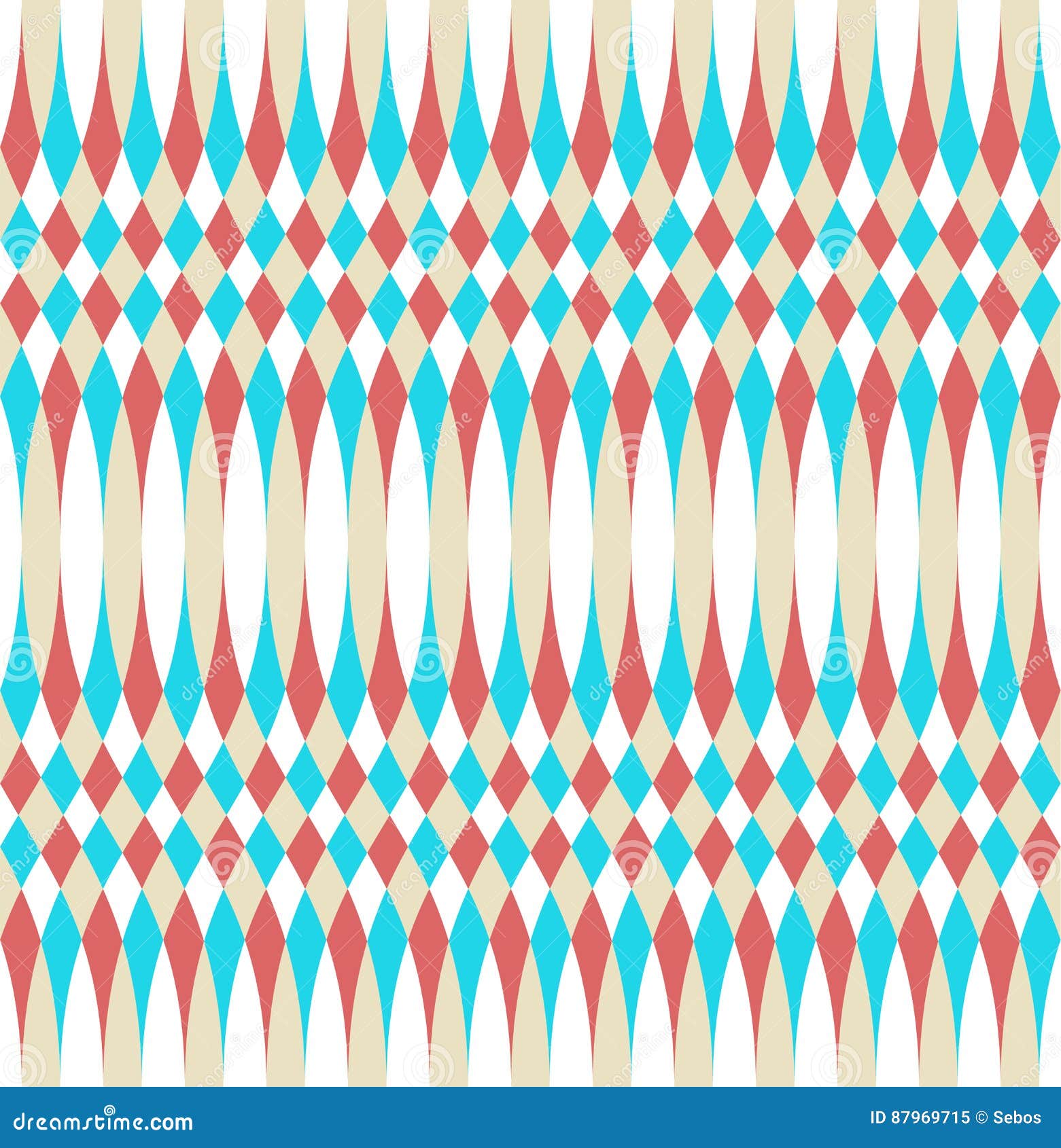 Abstract Vector Seamless Op Art Pattern. Color Plop Art, Graphic ...
