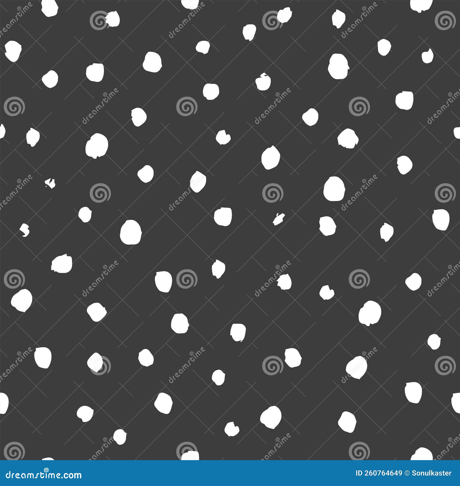 Abstract Vector Seamless Pattern. Black Dots Texture Background Stock ...