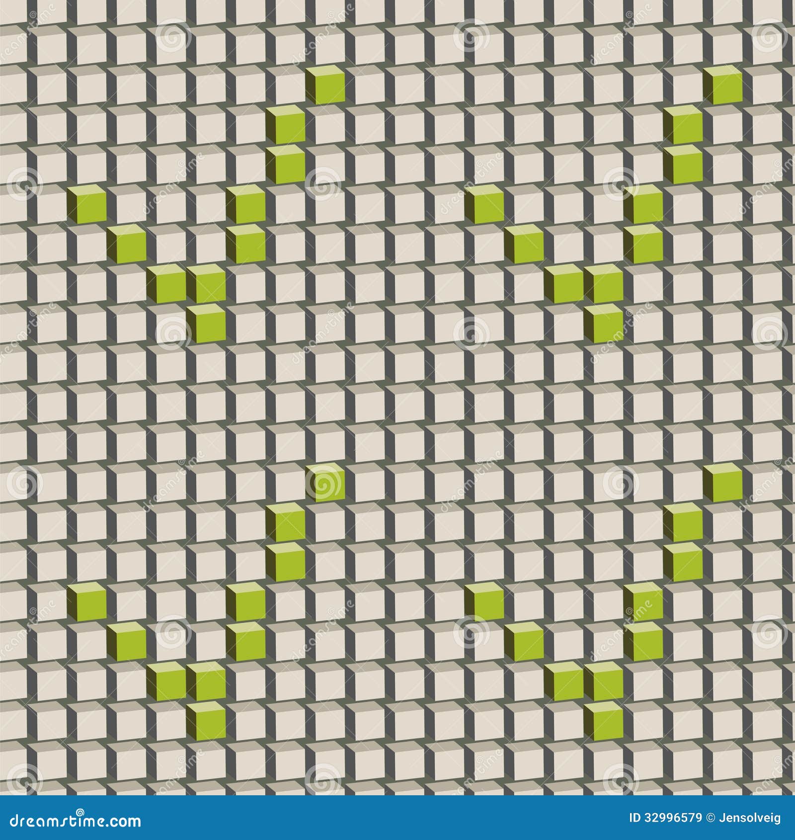 Abstract Vector Seamless Pattern with Grey Cubes Stock Vector ...