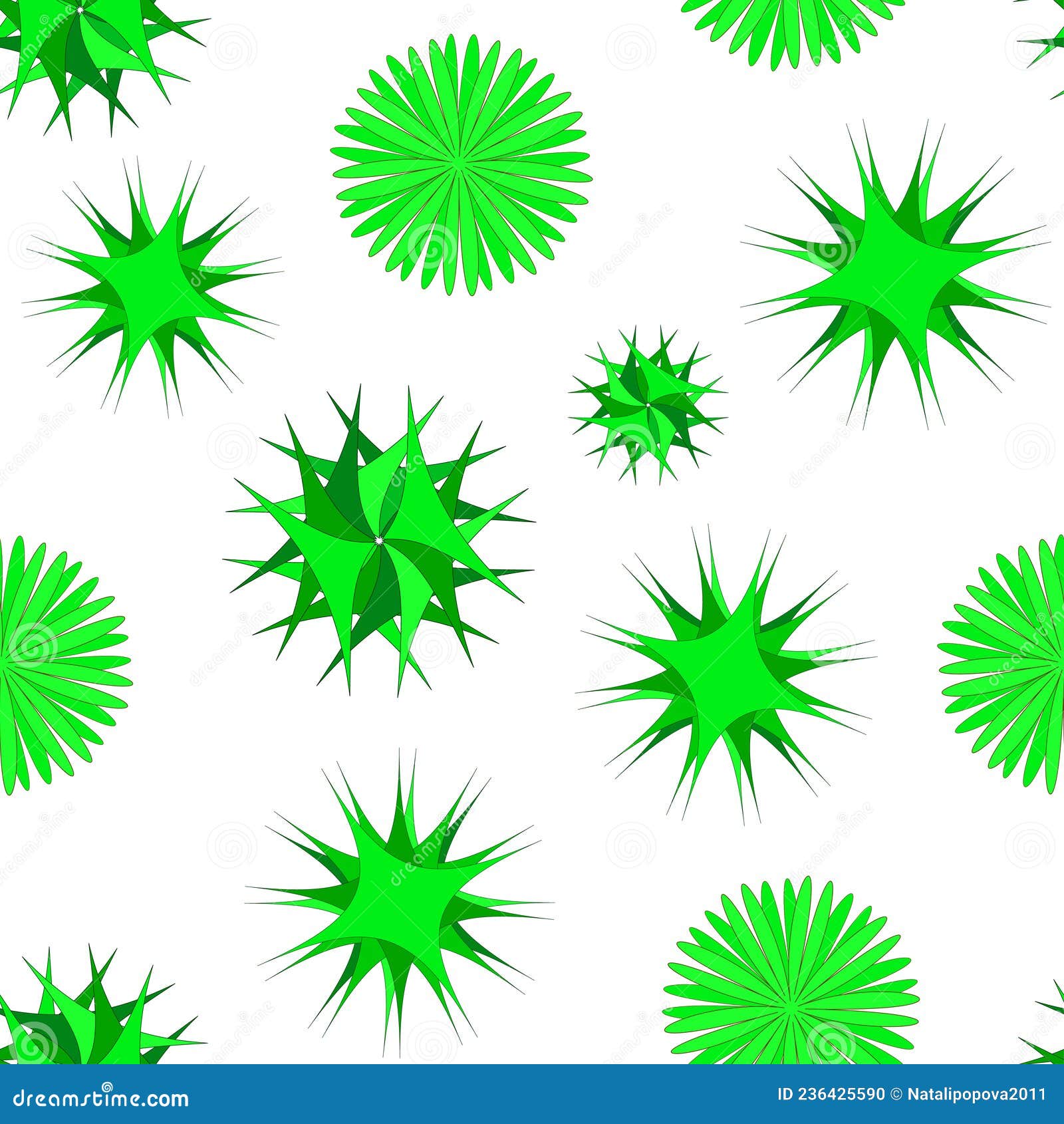 Abstract Vector Seamless Pattern of Lines in Green Color Tones Stock ...