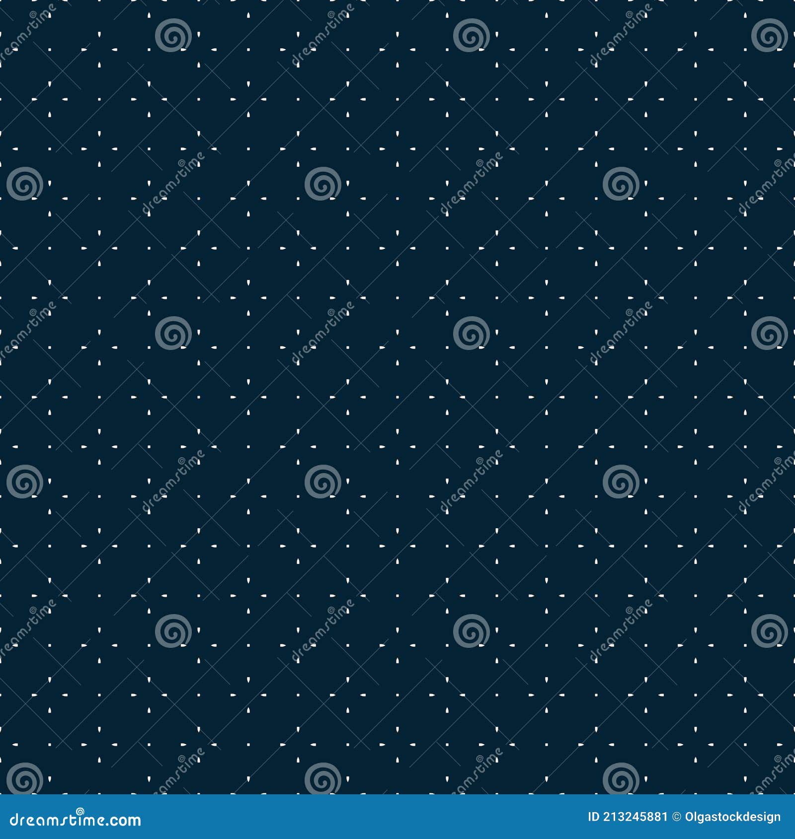 Abstract Vector Seamless Pattern. Simple Dark Blue Minimalist Geometric ...