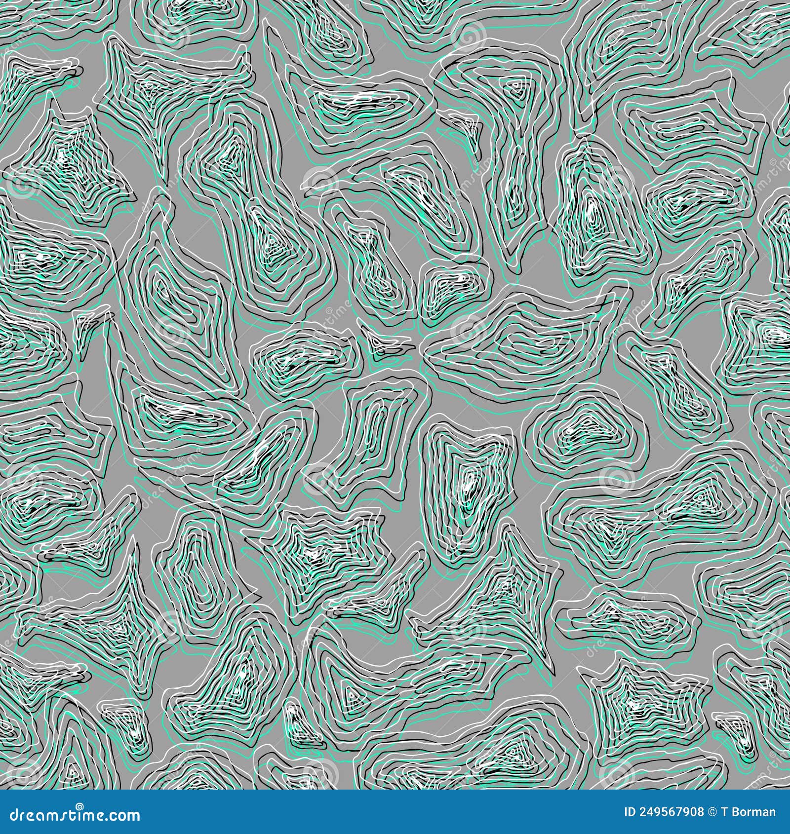 Abstract Vector Seamless Pattern with Sketch Lines Stock Vector ...