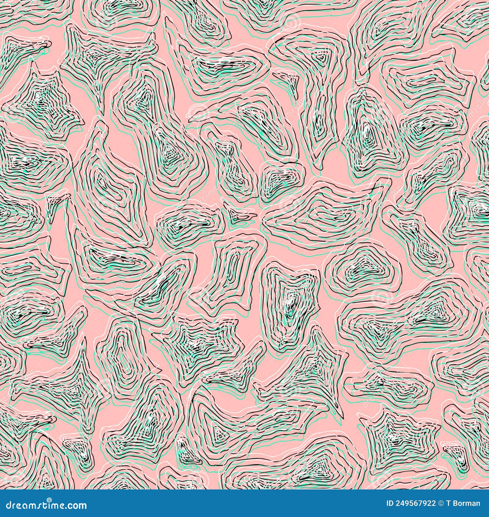 Abstract Vector Seamless Pattern with Sketch Lines Stock Vector ...