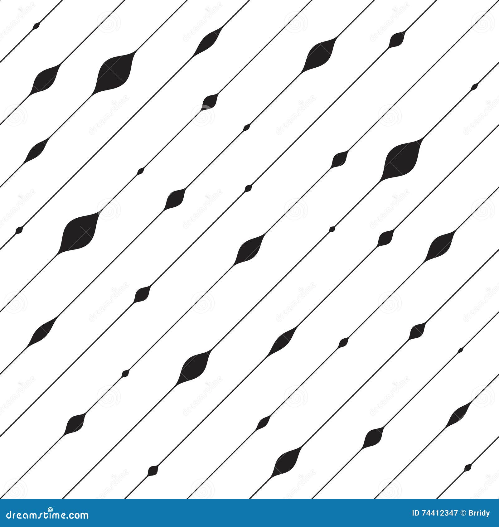Abstract Vector Seamless Pattern with Thin Diagonal Stripes and Dots ...