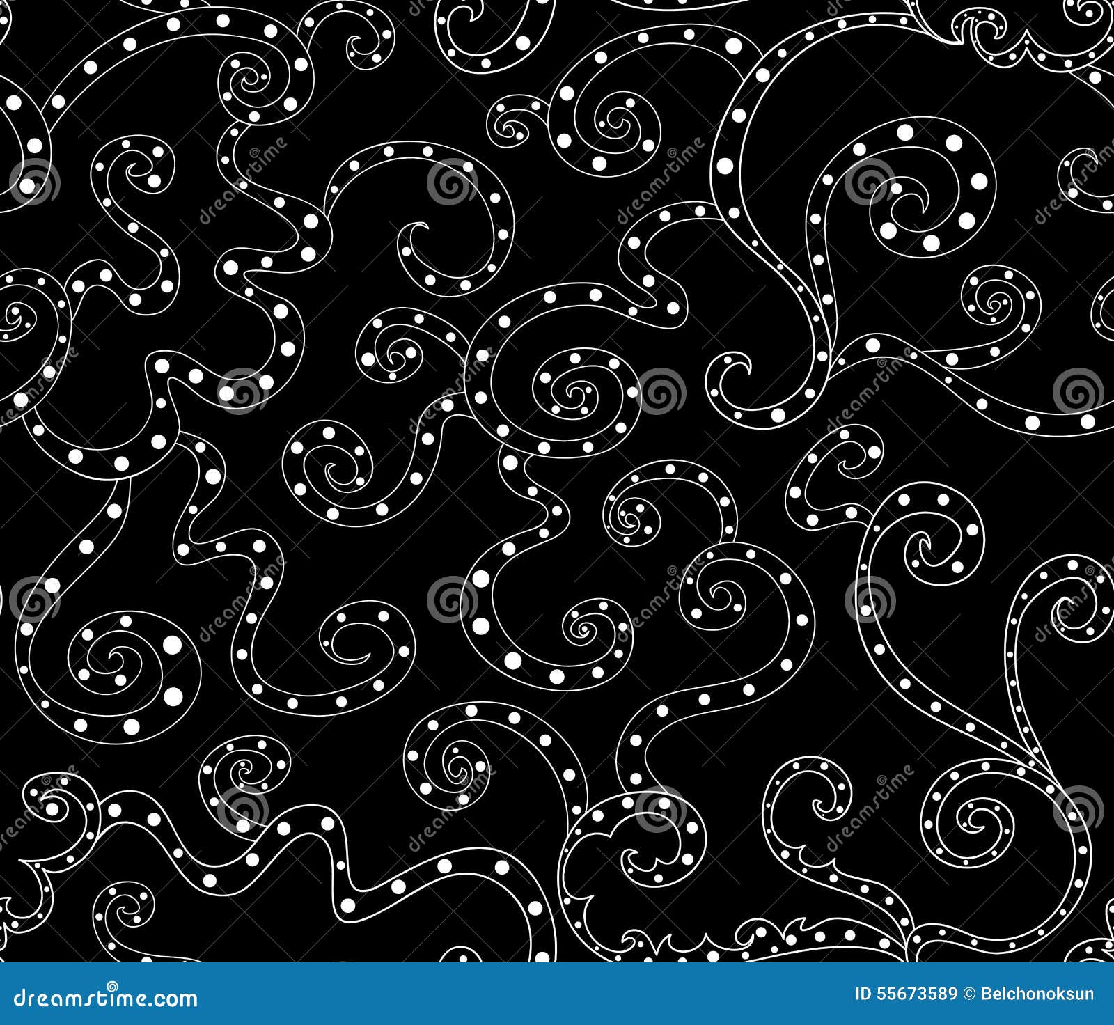 Abstract Vector Seamless Texture with Spotted Lines Stock Vector ...