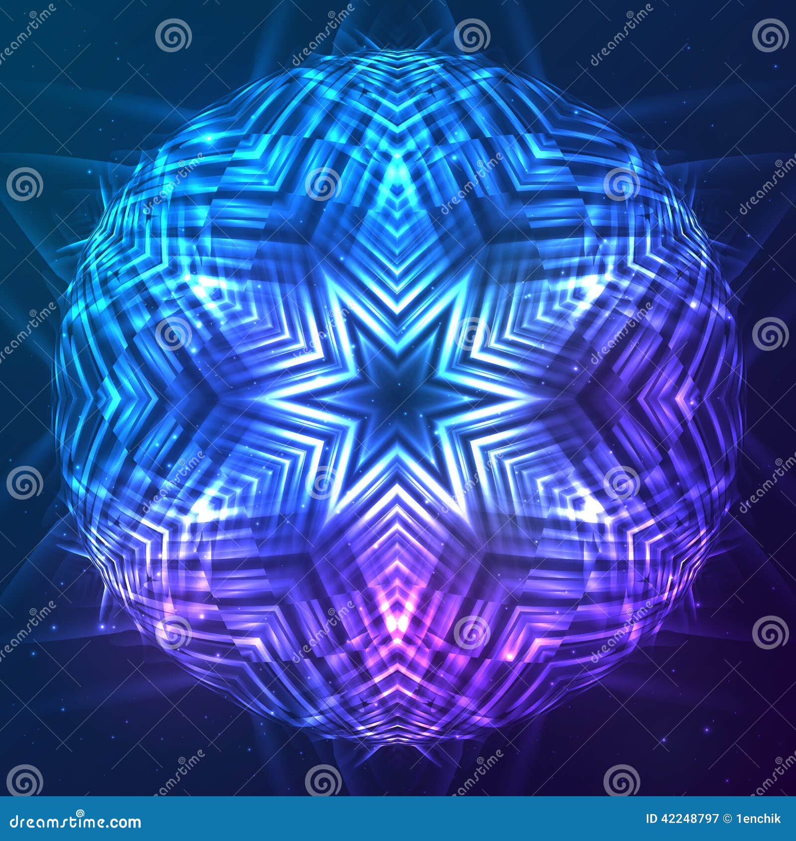 Abstract Vector Shining Cosmic Sphere Stock Vector - Illustration of ...