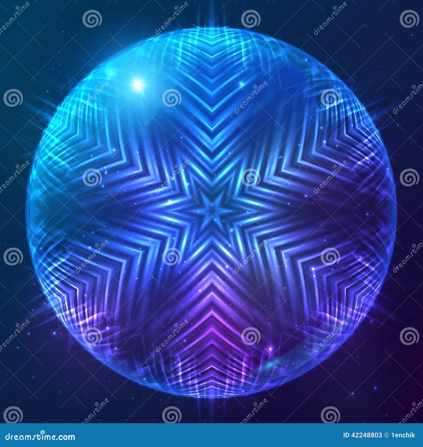 Abstract Vector Shining Cosmic Sphere Stock Vector - Illustration of ...
