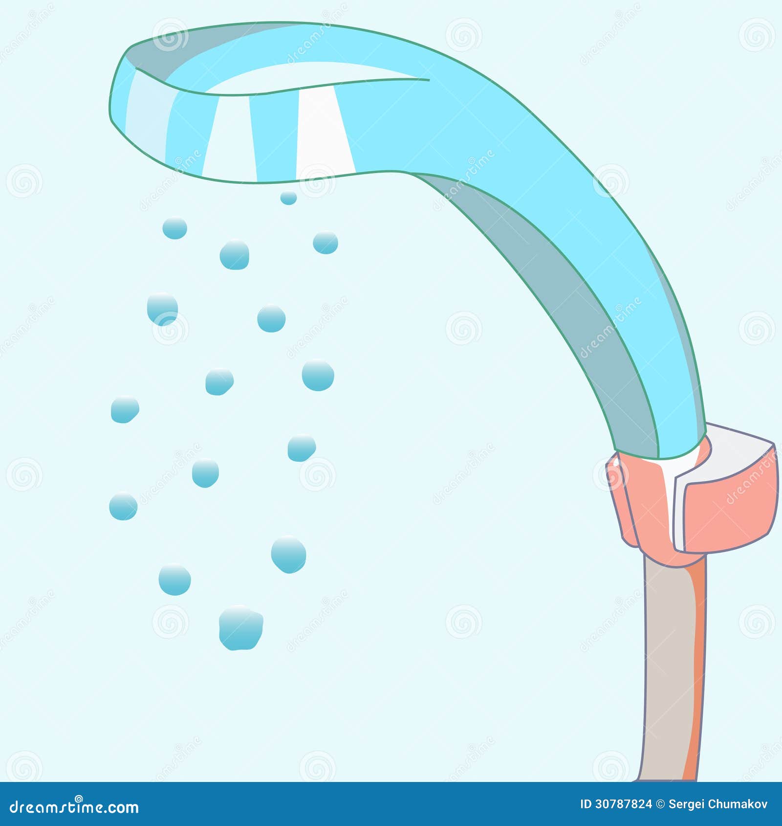 Abstract vector shower. stock vector. Illustration of rubber - 30787824
