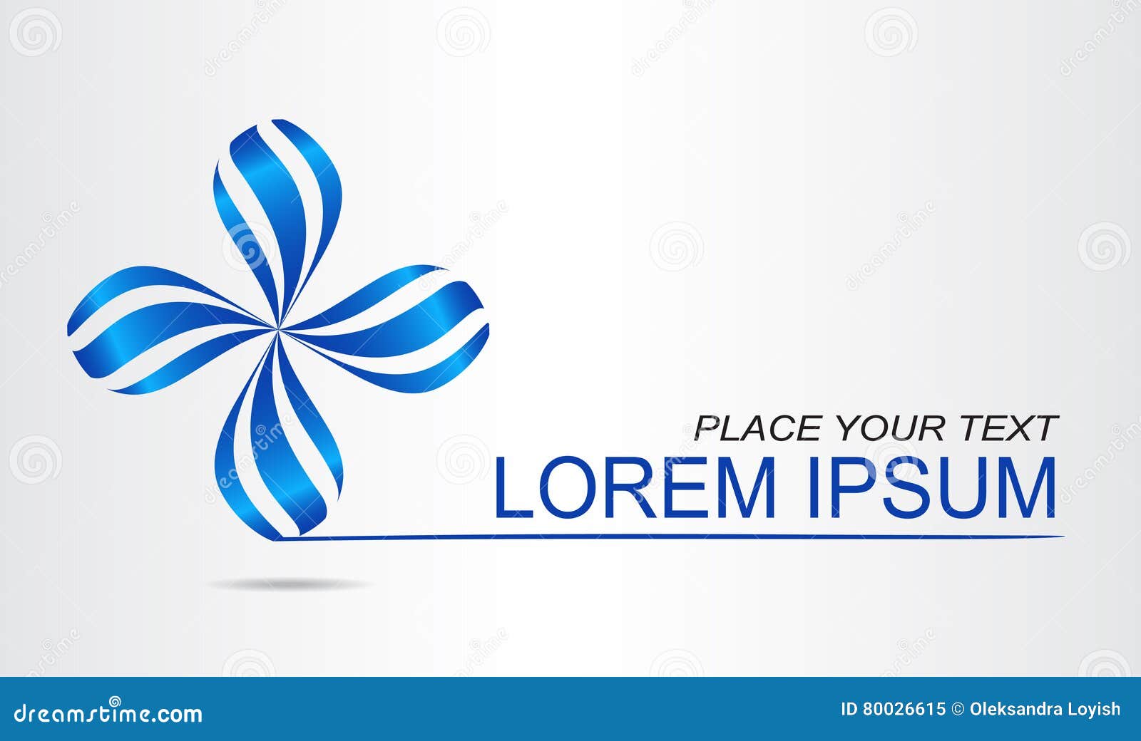 Abstract Vector Sign in Drop and Ribbon Shape. Stock Vector ...