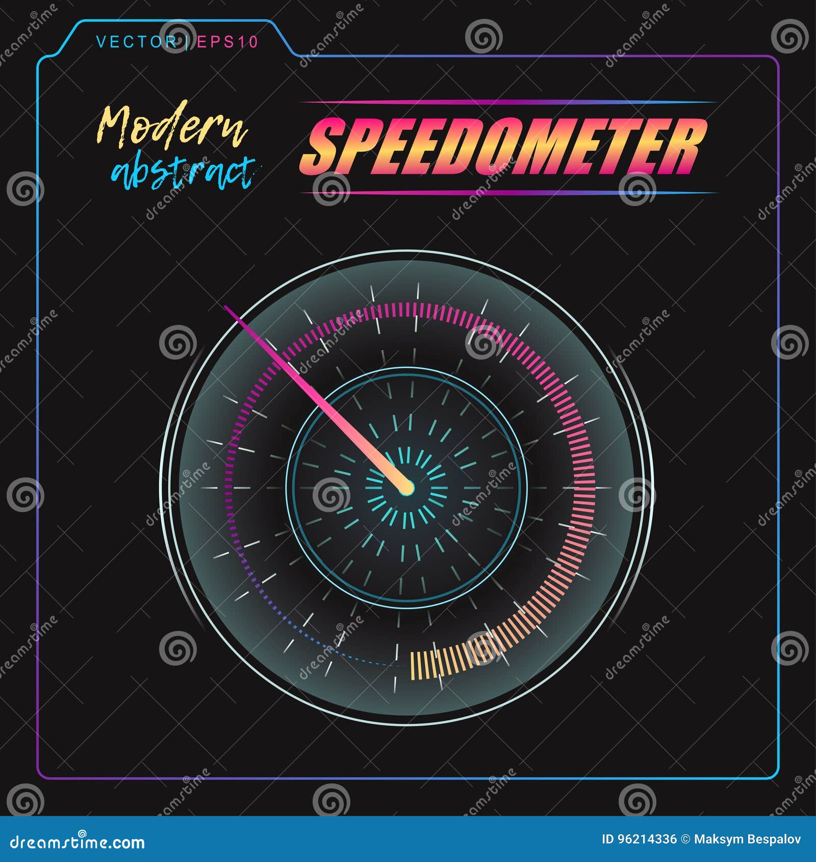 Abstract Vector Speedometer Progress Bar EPS10 Stock Vector ...