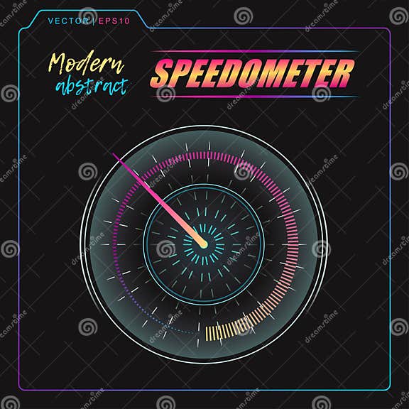 Abstract Vector Speedometer Progress Bar EPS10 Stock Vector ...