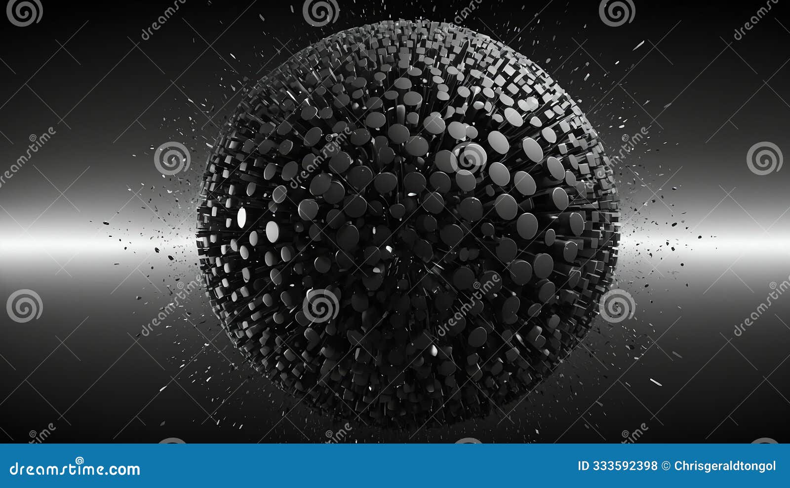 Abstract Vector Sphere Explosion Explosion of Sphere W Ai Generated ...