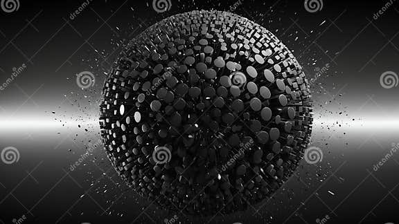 Abstract Vector Sphere Explosion Explosion of Sphere W Ai Generated ...