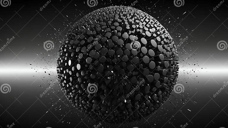 Abstract Vector Sphere Explosion Explosion of Sphere W Ai Generated ...