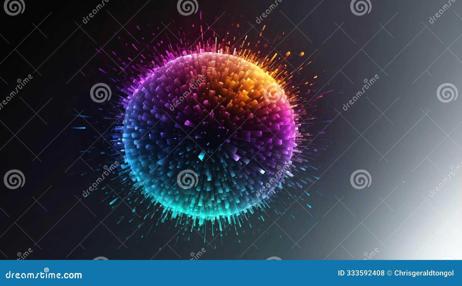 Abstract Vector Sphere Explosion Explosion of Sphere W Ai Generated ...