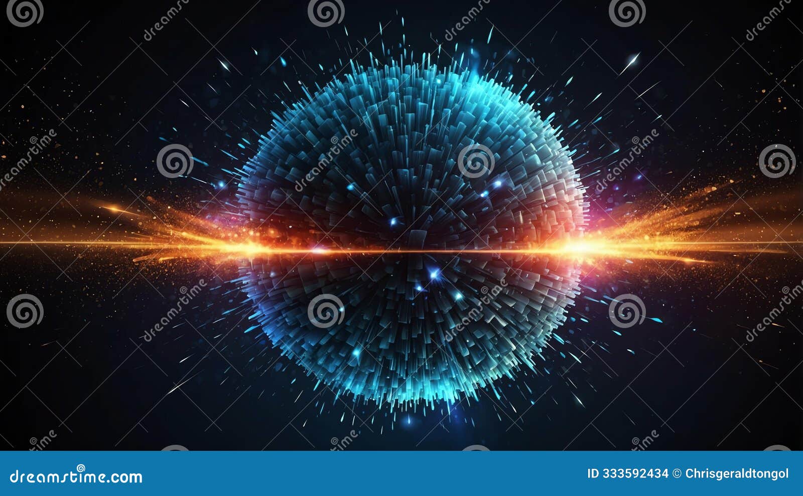 Abstract Vector Sphere Explosion Explosion of Sphere W Ai Generated ...
