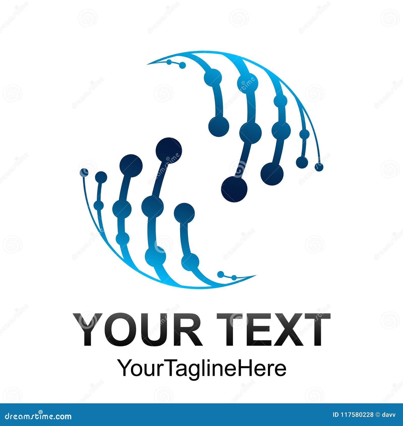 Abstract Vector Sphere Icon Technology Orbit Web Rings, Round Ri Stock ...