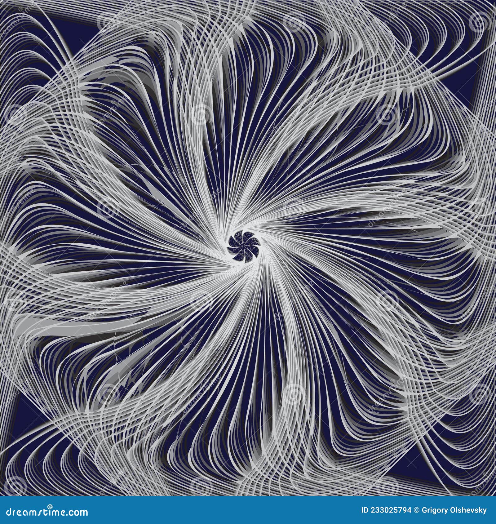 Abstract Vector Spiral Striped Design Element Stock Vector ...