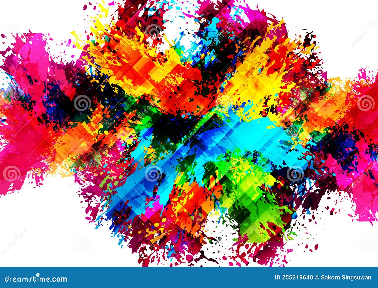 Abstract Vector Splash and Paint Color Background . Paint Splash Color ...