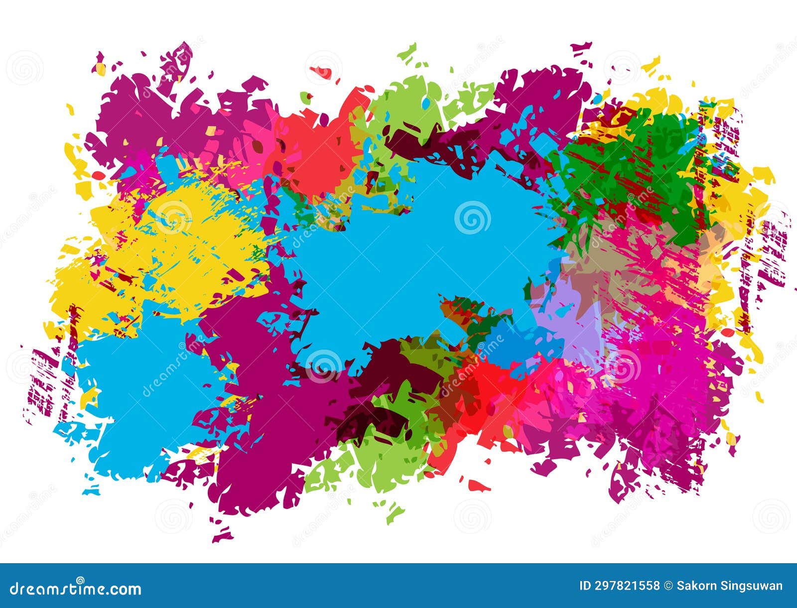 Abstract Vector Splatter Color Background Design. Ink Splash Design ...