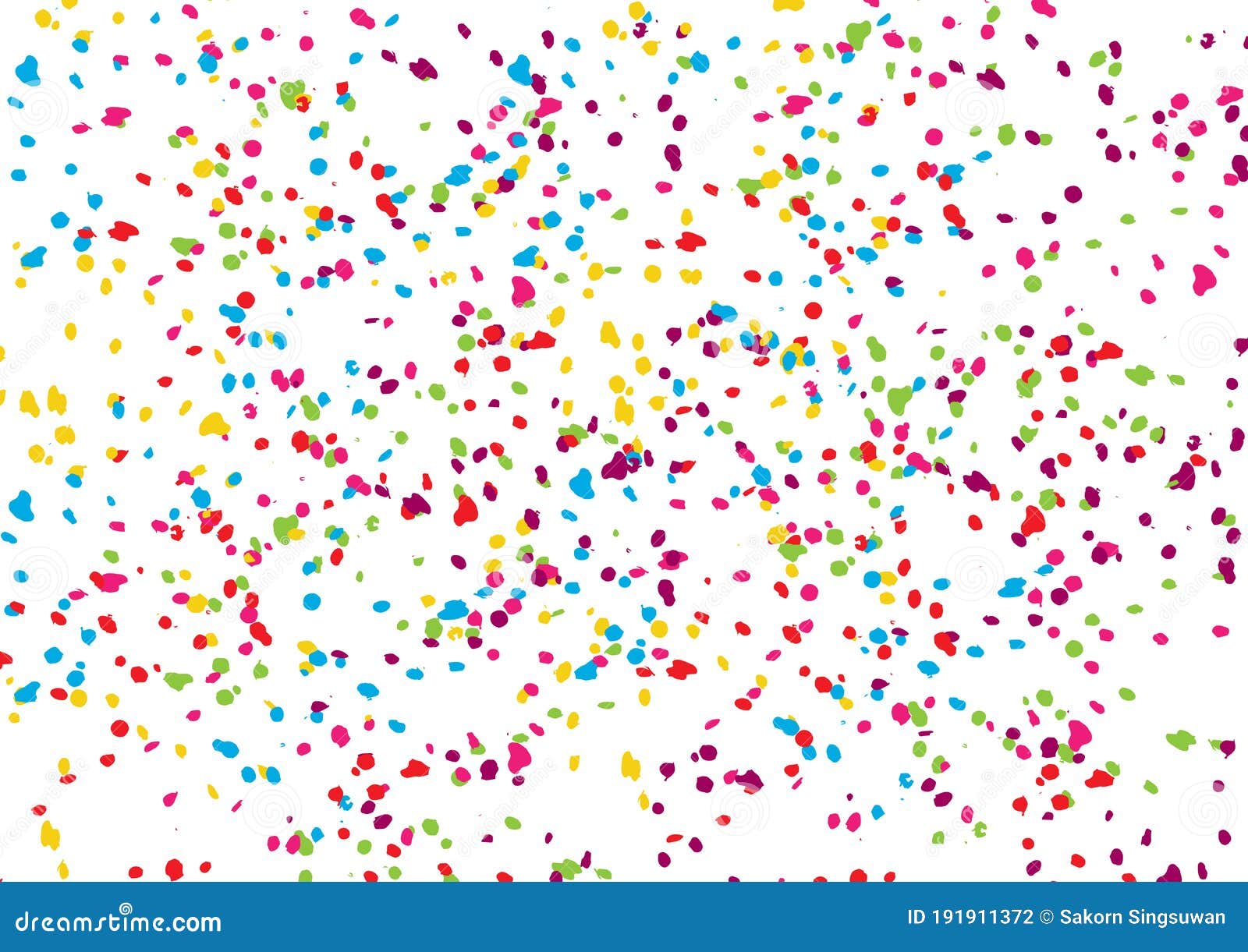 Abstract Vector Splatter Dot Color on White Color Design Background ...